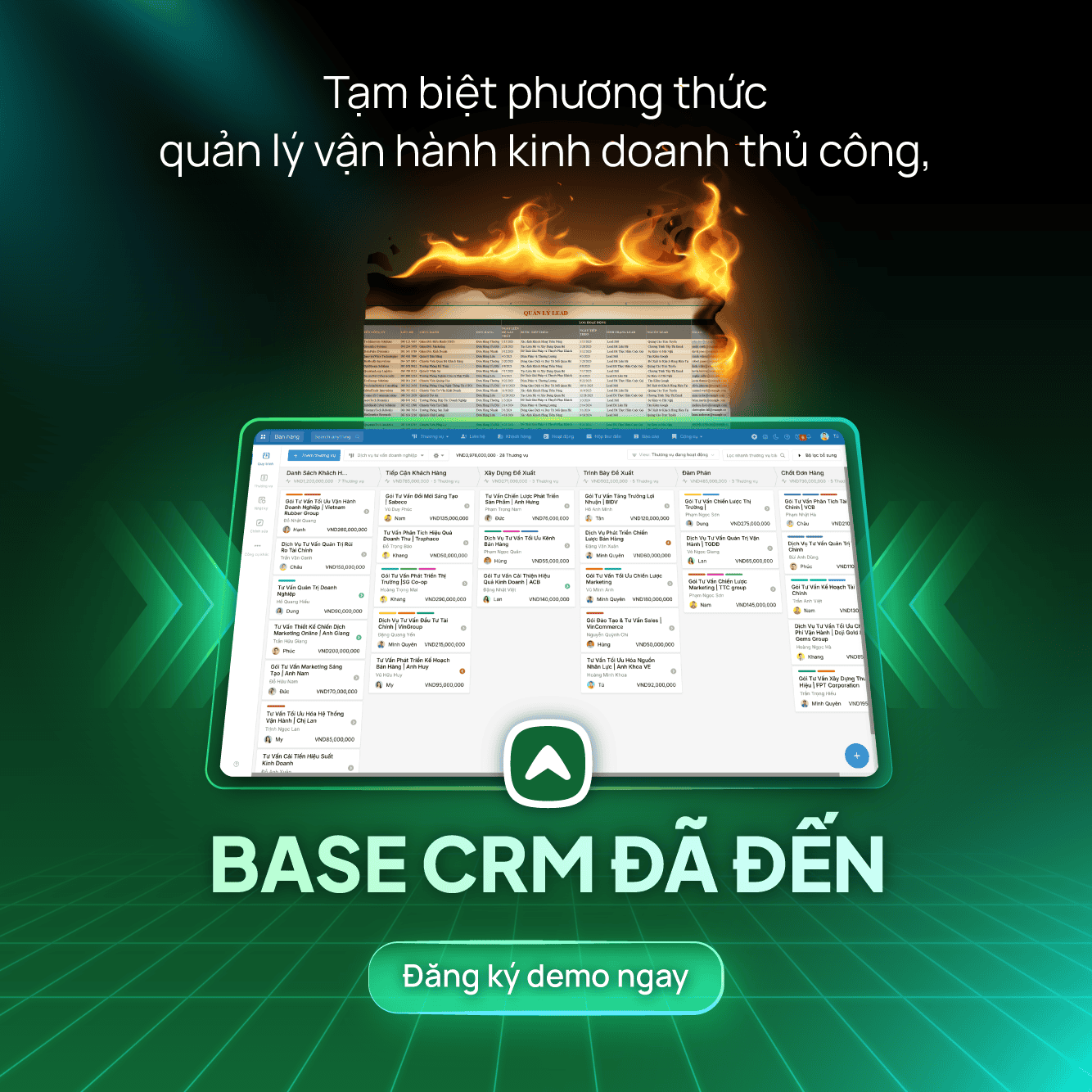 Base CRM - Phần mềm quản lý vận hành kinh doanh toàn diện cho doanh nghiệp
